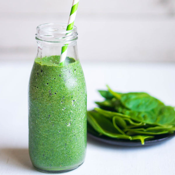 Apple Spinach Vegan Protein Powder Smoothie - Ground-Based Nutrition
